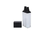 China 15ml / 15ml Empty PP Black Airless Lotion Cream Pump Acrylic Double Wall 2 Tubes Vacuum Foundation Bottle for sale
