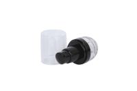 China 0.5oz Foundation Pump Bottle Glass Empty Travel Black Airless Cosmetic for sale
