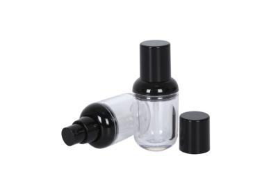 China Airless 25ml Empty Foundation Bottle Transparent Glass for sale