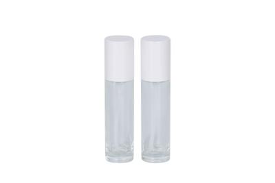 China 1oz Travel Foundation Bottle Flat Shoulder Frosted Glass Essence for sale