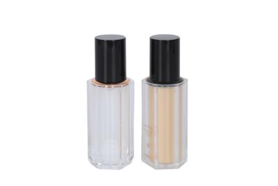 China High Luxury Bright Polygonal Cosmetic Pump Bottle Acrylic 30ml for sale