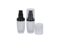 China Custom Frosted Glass Foundation Bottle For Travel Skin Care for sale