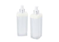 China Acrylic Airless Bottle 100ml Square For Skin Care Cream for sale