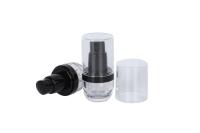 China Sunscreen Makeup Foundation Bottle 15ml Round Glass Travel Sized for sale