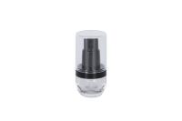 China Sunscreen Makeup Foundation Bottle 15ml Round Glass Travel Sized for sale