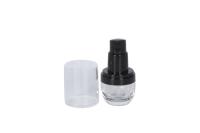 China Sunscreen Makeup Foundation Bottle 15ml Round Glass Travel Sized for sale
