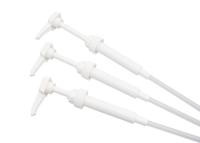 China Square Head Syrup Sauce Dispenser Pump PP White 5ml 8ml 10ml Output for sale