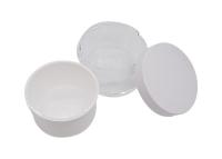 China Refillable Plastic Cream Jar With Aluminum Foil Sealing Clear 50ml 100ml 200ml for sale