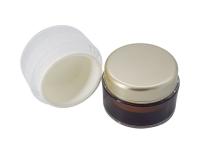 China Leak Proof 100g Acrylic Cream Jar With Round Screw Cover for sale