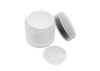 China Double Wall Plastic Acrylic Cosmetic Cream Jars For Skin Care Customized for sale