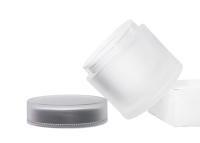China Double Wall Plastic Acrylic Cosmetic Cream Jars For Skin Care Customized for sale