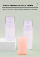 China Acrylic Airless Bottle Refillable Screen Printing 30ml And 50ml for sale