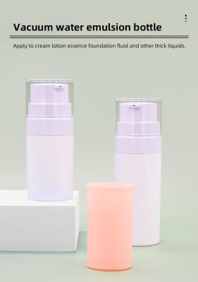 China Acrylic Airless Bottle Refillable Screen Printing 30ml And 50ml for sale