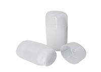 China Sunscreen packaging   PP Plastic Oval Flat Airless Cosmetic Bottles 50ml With Unique Pump for sale