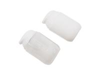 China Sunscreen packaging   PP Plastic Oval Flat Airless Cosmetic Bottles 50ml With Unique Pump for sale
