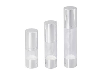 China Sliver 15ml 30ml 50ml 80ml 100ml 120ml Lotion / Cream Airless Bottle Personal Care Cosmetic Packaging Conatiner for sale