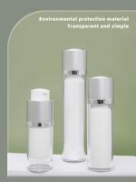 China 37mm Round Rotating Lift Personal Care Airless Pump Bottles For Cosmetics for sale