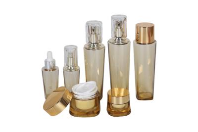 China Gradient Color PETG 50ml 150ml 200ml Lotion Toner Bottle 15g 50g Cream Jar Cosmetic Skincare suit Set for sale