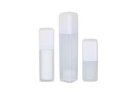 China 6pcs Froseted White Square Airless Lotion Bottles And Luxury Cream Jar Fancy Cosmetic Skincare Set For Travel Packaging for sale