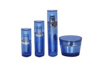 China 75g Face Cream Jar With a Large Top And a Small Bottom Shape Acrylic Face Body Care Gift Set 15/30/50ml Lotion Bottle for sale