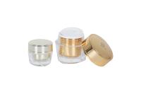 China New Colored Skincare Cosmetic Packaging Set PETG 150ml 200ml Toner Lotion Bottle 15g 50g Acrylic Cream Jar for sale