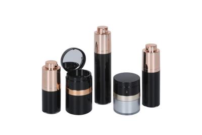 China Rotating Twist Cosmetic Airless Pump Bottle 15/30g Acrylic Airless Cream Jar With Mirror Hydrating Acne Organic Skincare for sale