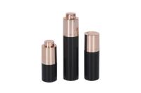 China Rotating Twist Cosmetic Airless Pump Bottle 15/30g Acrylic Airless Cream Jar With Mirror Hydrating Acne Organic Skincare for sale
