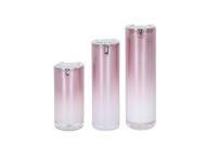 China Straight Round Cosmetic Set 50g Moisturizing Face Cream Jar 15/30/50ml Whitening Lotion Bottles With Internal Press Pump for sale