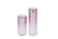 China Straight Round Cosmetic Set 50g Moisturizing Face Cream Jar 15/30/50ml Whitening Lotion Bottles With Internal Press Pump for sale