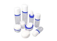 China White and Red PETG 25g 45g Cream Jar 30ml 50ml 80ml 100ml 120ml Lotion Bottle Skincare Kit Set for sale