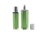 China Elegant Cosemtic Skincare Acrylic Packaging Set 30g 50g Cream Jar 30ml 60ml 100ml 120ml Lotion Bottle for sale