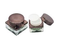 China Luxury Acrylic Cosmetic Packaging Family Set Cream Jar 30g 50g Lotion Bottle 30ml 60ml 100ml for sale