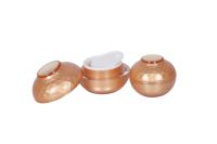 China Set of 4pcs Waist Cap Acrylic 80-120ml Lotion/Gel/Essence Bottle Onion Shape 30-50g Cream Jar for sale