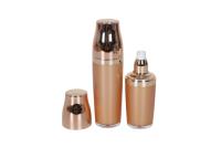 China Set of 4pcs Waist Cap Acrylic 80-120ml Lotion/Gel/Essence Bottle Onion Shape 30-50g Cream Jar for sale