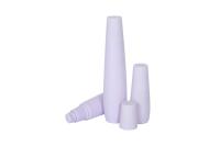 China 30/50/100ml Light Bulb Shape HDPE Plastic Lotion Bottles And 50g Acrylic Cream Jar Color Custom Facial Skincare Gi for sale