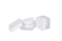 China Acrylic Square 15/30/50ml Face Moisturizer Bottle Matte White lotion toner Family Skin Suit for sale
