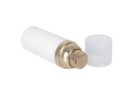 China PP airless pump  bottle 30ml 50ml 75ml  Airless Dispenser Bottle With Clear Over-Cap for sale