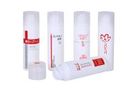 China Round PP airless bottle 15ml 30ml 50ml cosmetic pump bottles for sale
