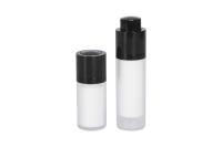 China 15ml 30ml 50ml Twist Head Round As + PP Double-Layer Airless Bottle for sale