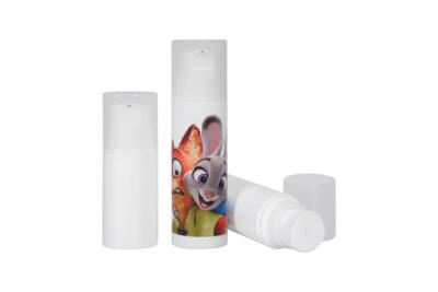China 30%-100% PP  PCR material Ailess bottle 150ml 200ml 250ml Round   hair care airless pump packaging for sale