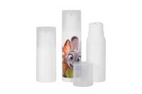 China 30%-100% PP  PCR material Ailess bottle 150ml 200ml 250ml Round   hair care airless pump packaging for sale