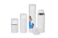 China PCR PP Airless Bottle packaging for cosmetics 30ml 50ml 75ml 100ml 120ml 150ml 200ml for sale