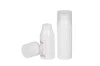 China PP Airless Pump Bottles Dispenser  30ml 50ml 75ml 100ml Airless spray bottle Snap Fastener  Design for sale