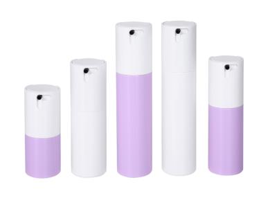 China Twist Lock PP Airless bottle 15ml 30ml 50ml for cosmetic packaging  pump bottle for sale