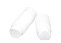 China PP White Airless Pump Bottles 50ml 100ml 150ml With Central Hole Outlet Design for sale