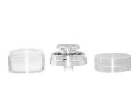 China 70g Round Acrylic Cosmetic Airless Jar Packaging For Eye Cream for sale