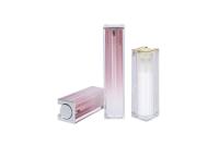 China Sauqre Acrylic Lotion Bottle 50ml Heavy Wall 80g Cream Jar Cosmetic Packaging Set for sale