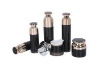 China Mouth Cover Acrylic Lotion Bottle Cosmetic Cream Jar Packaging Set for sale