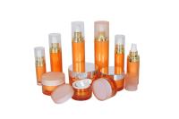 China Cylinder Shape Cosmetic Pump Bottle Packaging Skincare Set for sale