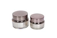 China 60ml Acrylic Lotion Bottle Antique Brass Travel Cosmetic Packaging Set for sale